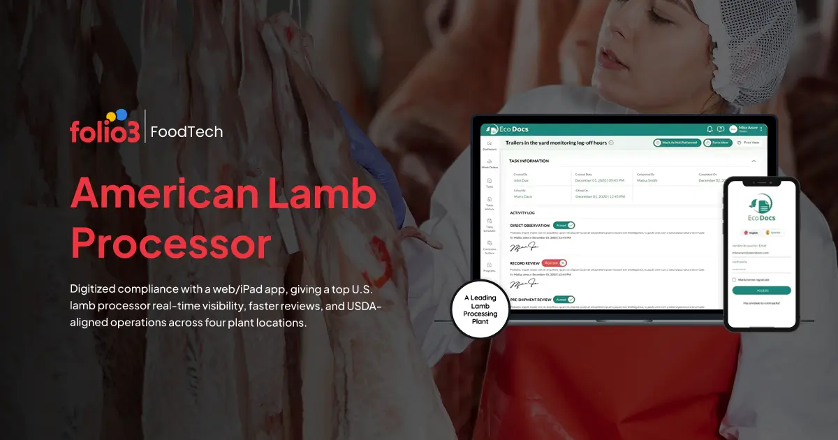 American Lamb Processor | Folio3 Compliance Case Study